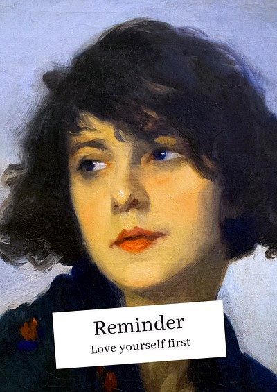 Self-love quote poster template | Free Photo - rawpixel