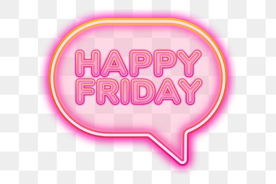 Happy Friday word sticker png | Premium PNG - rawpixel