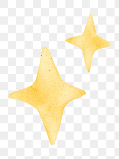 Yellow blink png watercolor illustration | Premium PNG - rawpixel