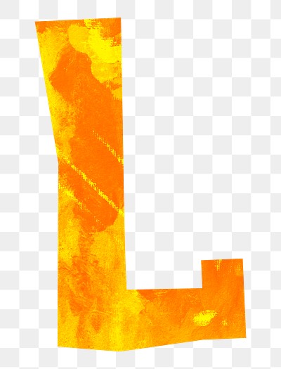 Letter L png paper craft | Premium PNG - rawpixel