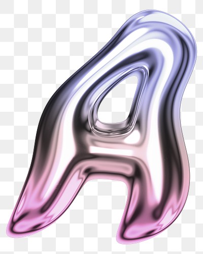 Letter png holographic fluid chrome | Premium PNG - rawpixel