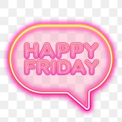 Happy Friday word sticker png | Premium PNG - rawpixel