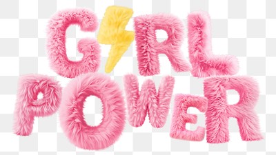 Girl power word sticker png | Premium PNG - rawpixel