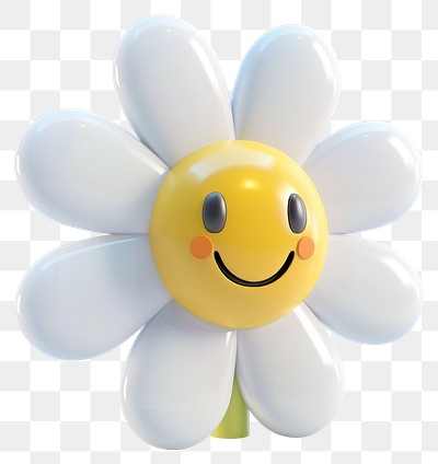 PNG Cheerful smiling flower illustration | Free PNG - rawpixel