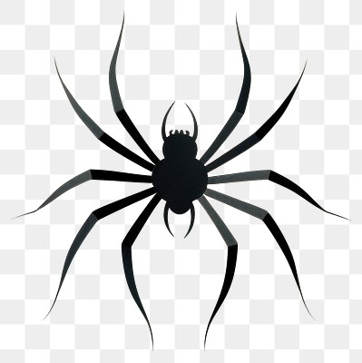 PNG Stylized black spider illustration | Premium PNG - rawpixel