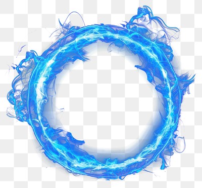PNG Glowing blue fire ring | Premium PNG - rawpixel