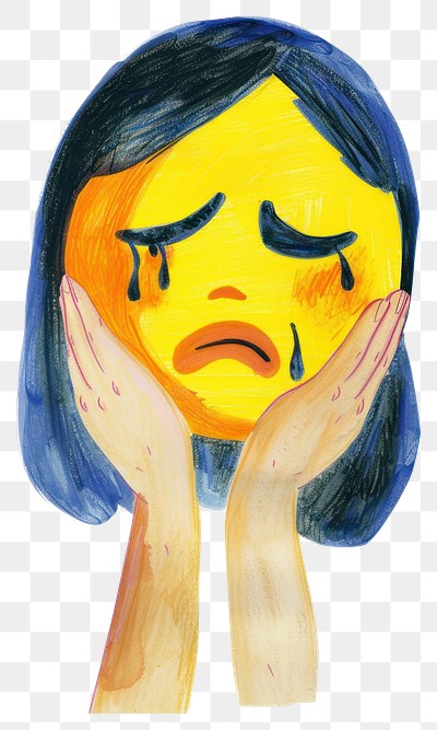 Crying emoji with hands illustration | Free Photo Illustration - rawpixel