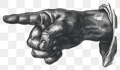 PNG Vintage pointing hand illustration | Free PNG - rawpixel