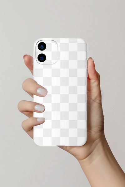 PNG phone case mockup, transparent | Premium PNG - rawpixel