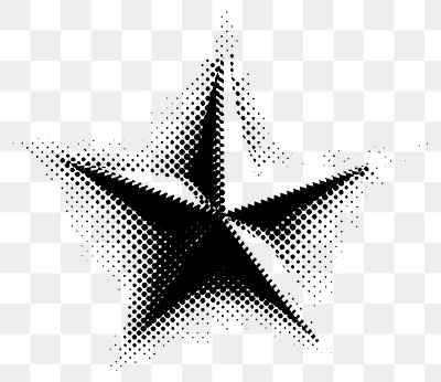 PNG Halftone star, transparent background | Free PNG - rawpixel