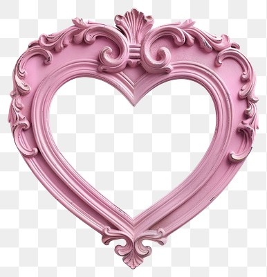 Elegant pink heart-shaped frame | Free Photo - rawpixel