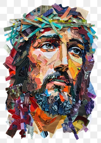 PNG Jesus Christ paper Collage | Free PNG - rawpixel