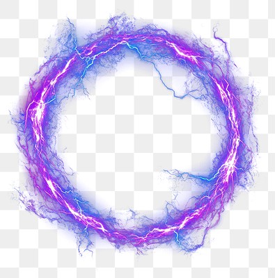 PNG Indigo electric ring lightning | Free PNG - rawpixel