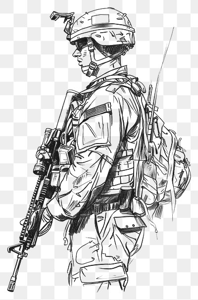 PNG Hand drawn soldier drawing | Premium PNG - rawpixel