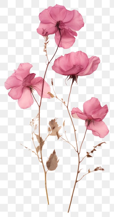 PNG Real pressed pink rose | Premium PNG - rawpixel