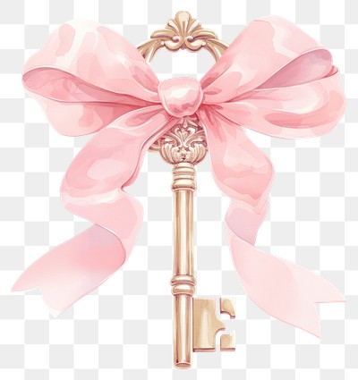 PNG Coquette key tied ribbon | Free PNG - rawpixel