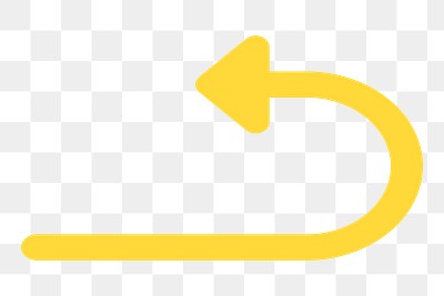 PNG Yellow curved arrow icon, | Free PNG - rawpixel