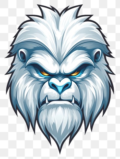 PNG Yeti Mascot Logo Design | Premium PNG - rawpixel