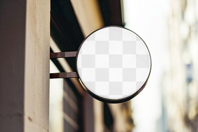Round shop sign png mockup, | Premium PNG - rawpixel