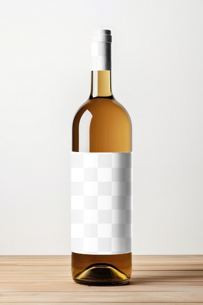 Wine bottle label png mockup, | Free PNG - rawpixel