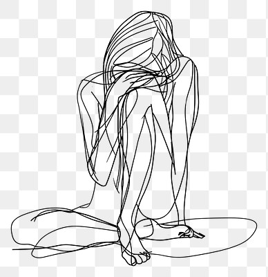 PNG Drawing sitting sketch line | Premium PNG - rawpixel