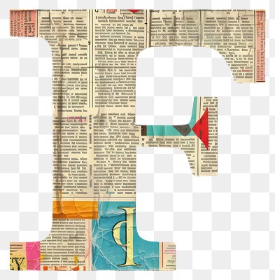 Magazine paper letter F collage | Premium PNG - rawpixel