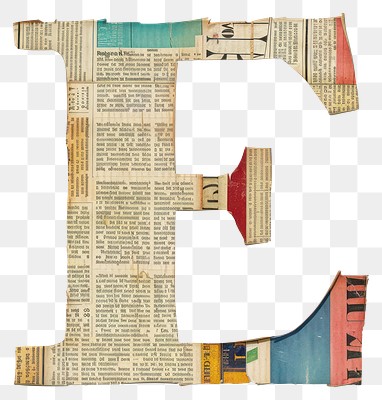 Magazine paper letter E collage | Premium PNG - rawpixel