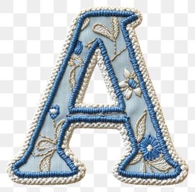 PNG Alphabet a embroidery pattern | Premium PNG - rawpixel