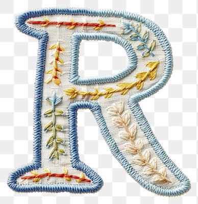 PNG Alphabet R embroidery pattern | Free PNG - rawpixel
