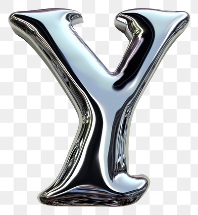 PNG Alphabet Y letter silver | Premium PNG - rawpixel