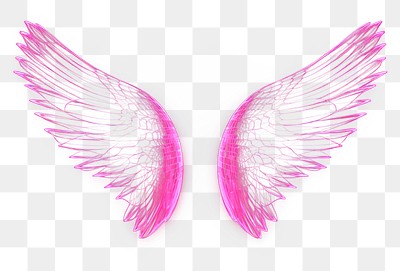 PNG Neon wings wireframe light | Premium PNG - rawpixel
