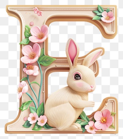 PNG Easter letter E figurine | Premium PNG - rawpixel