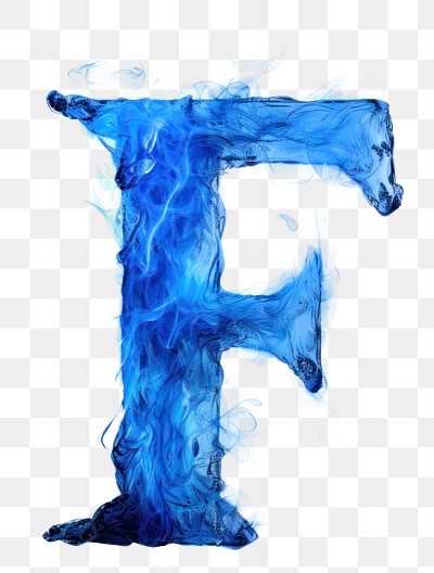PNG Blue flame letter F | Free PNG - rawpixel