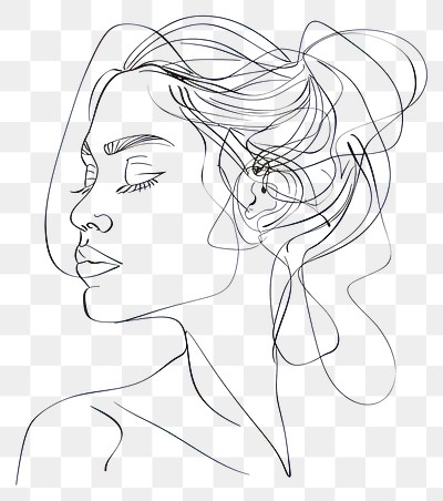 PNG Hand drawn woman drawing | Free PNG - rawpixel