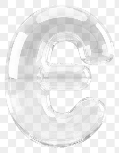Letter E glass transparent number. | Premium PNG - rawpixel