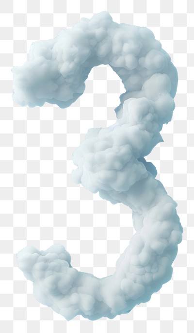PNG Number 3 symbol cloud | Premium PNG - rawpixel