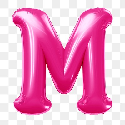 Letter M png 3D pink | Premium PNG - rawpixel