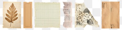 PNG Vintage paper collage elements, | Premium PNG - rawpixel