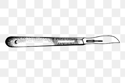 Scalpel png sticker illustration, transparent | Free PNG - rawpixel
