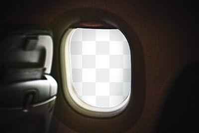 Plane window png frame, transparent | Premium PNG - rawpixel