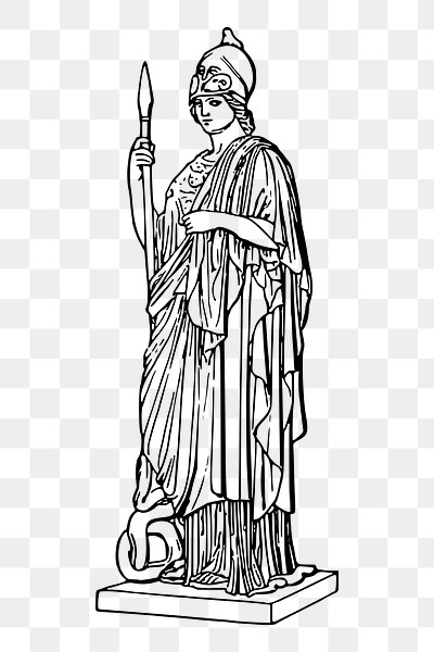 Minerva statue drawing, vintage illustration | Free PSD - rawpixel