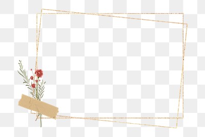 Blank rectangle gold frame pink | Premium Vector - rawpixel