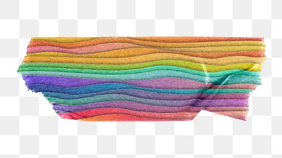 Rainbow paper png waves texture | Free PNG - rawpixel