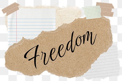 Freedom png word sticker typography, | Free PNG - rawpixel