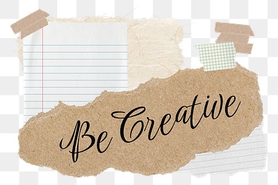 Be creative png word sticker | Free PNG - rawpixel