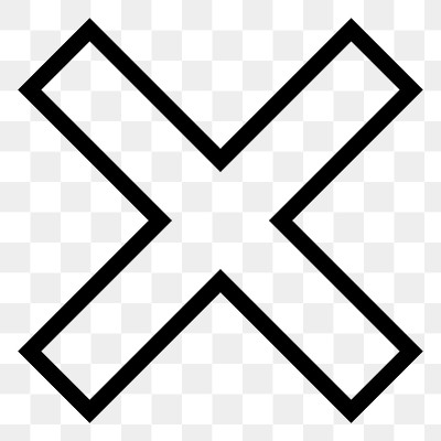 X mark line png icon | Premium Icons - rawpixel