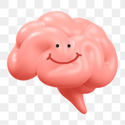 Smiling brain png sticker, 3D | Premium PNG - rawpixel