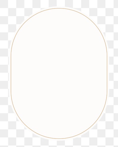 Aesthetic oval png frame sticker, | Premium PNG - rawpixel