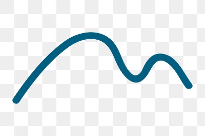 Png blue squiggle line sticker, | Premium PNG - rawpixel