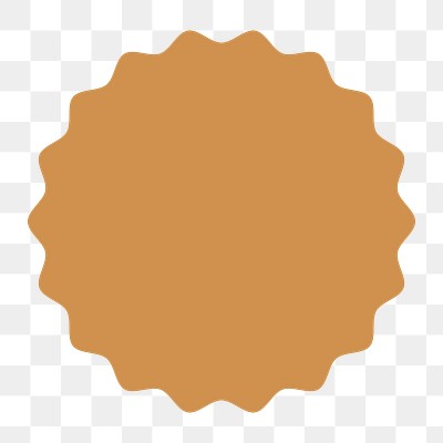 PNG brown starburst badge sticker, | Premium PNG - rawpixel